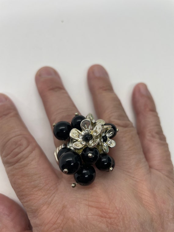 Vintage stretchable ring - Gem