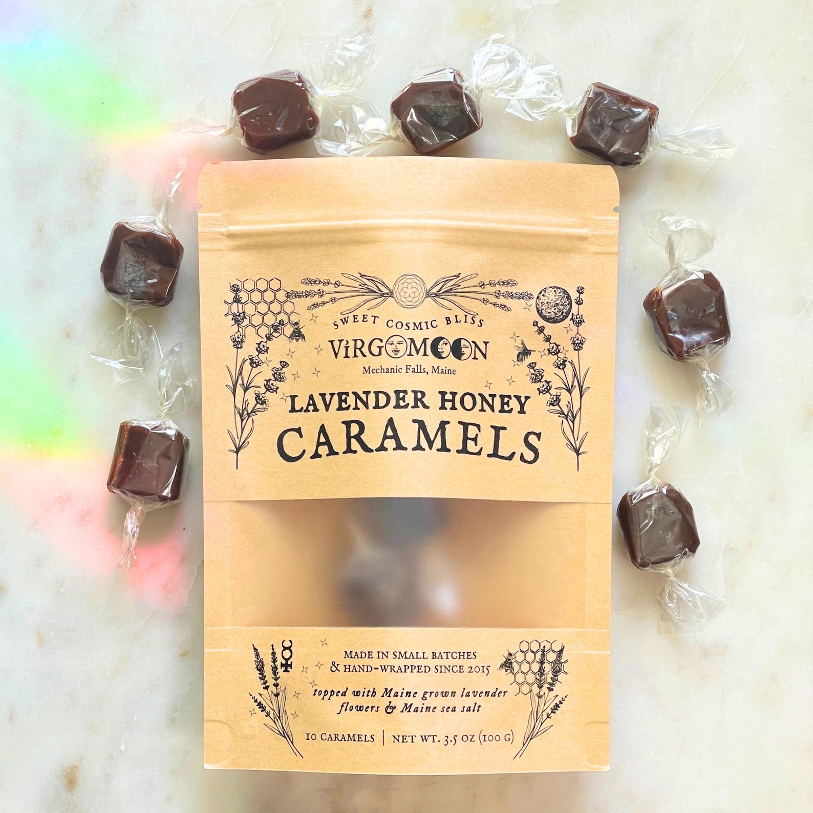 Lavender Honey Caramels: Botanical / Artisanal / Herbal / Natural Candy ...