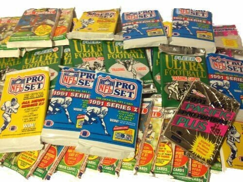 HUGE LOT: 300 Unopened Football Cards in Factory Sealed Packs - Etsy