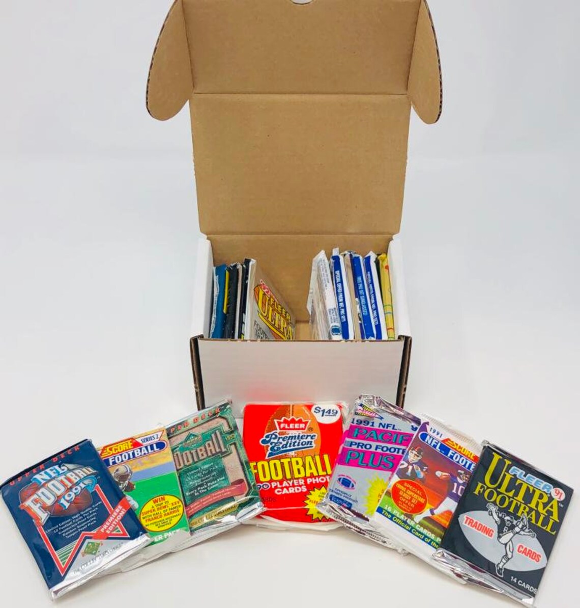 HUGE LOT: 300 Unopened Football Cards in Factory Sealed Packs - Etsy