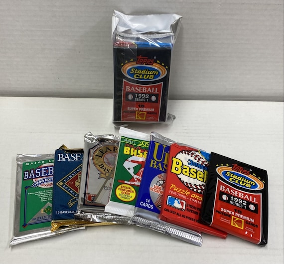 Huge Lot Of 100 Unopened Old Vintage Baseball Cards In Wax - Etsy