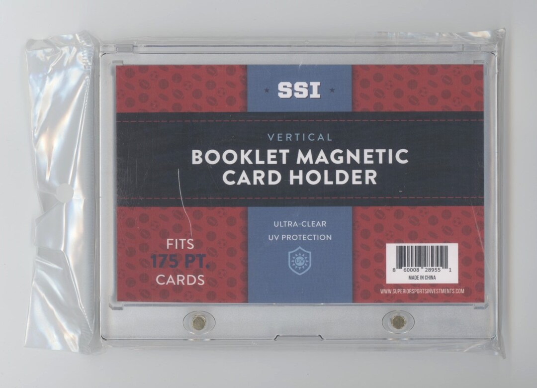Vertical Booklet Magnetic One Touch Card Holder Superior Sports ...