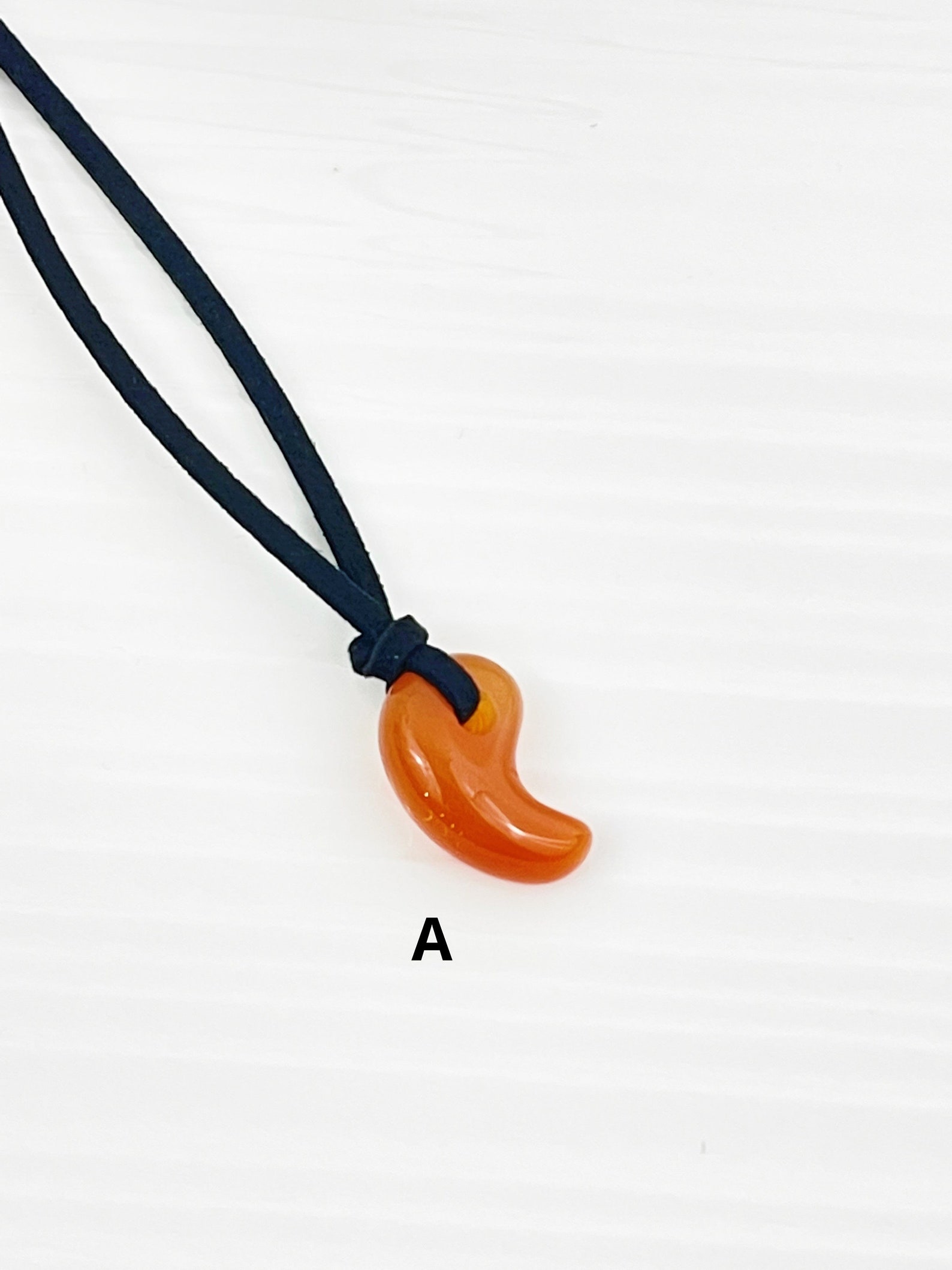 Magatama Stone Pendant, Crystal Gemstone Necklace,yellow Jade,red Agate ...
