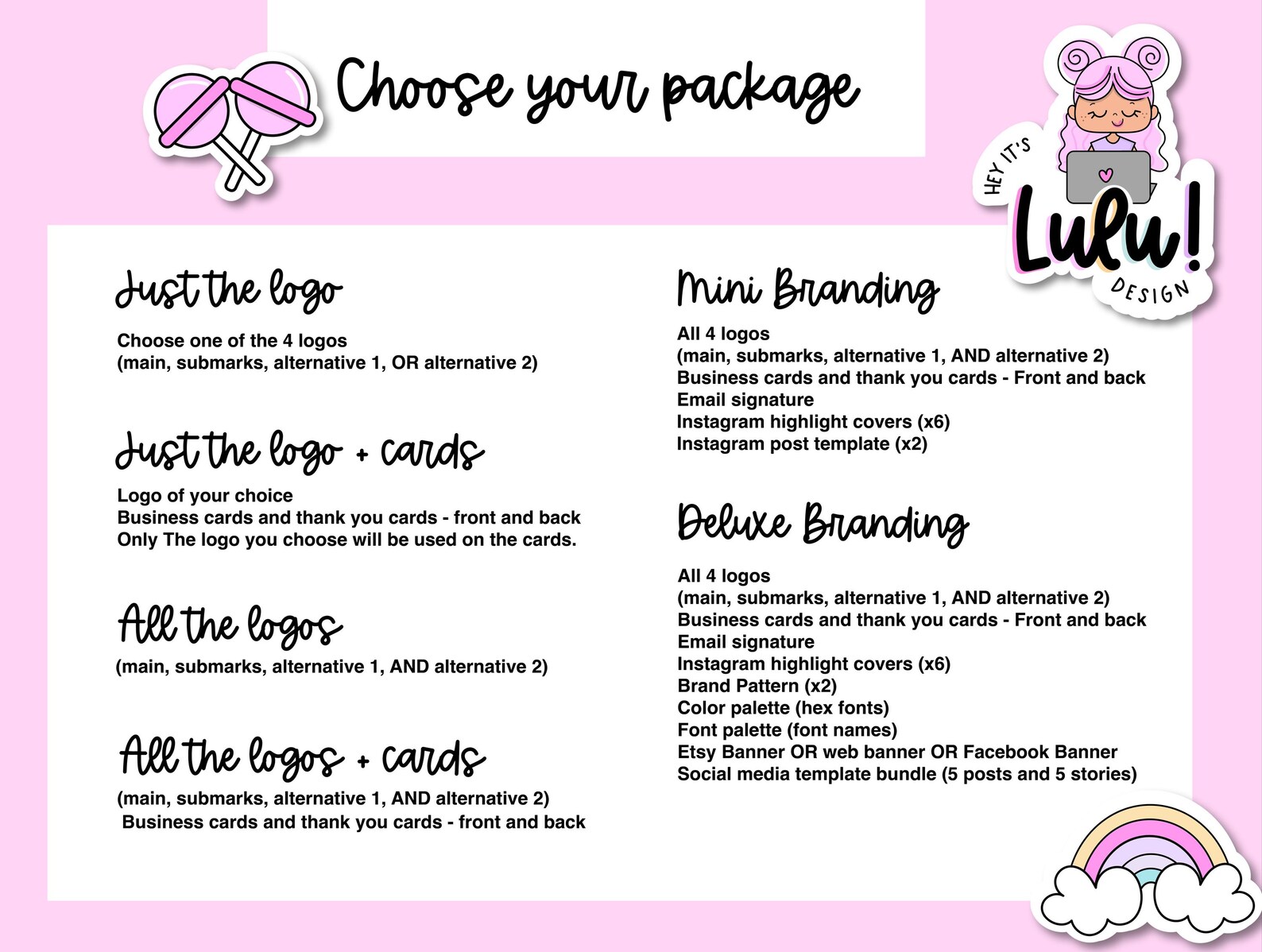 Whimsical & Cute Custom Logo Design for Your Brand or Business. - Etsy