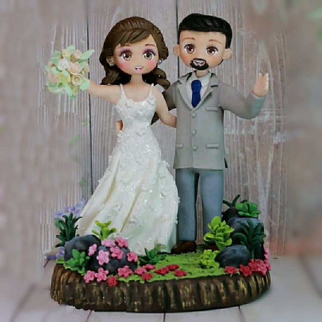 Topper De Pastel De Novia Y Novio, Topper De Pastel De Boda, Topper De ...