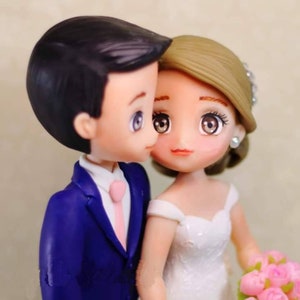 Romantic Wedding Cake Topper, Wedding Cake Topper Bride and Groom ...