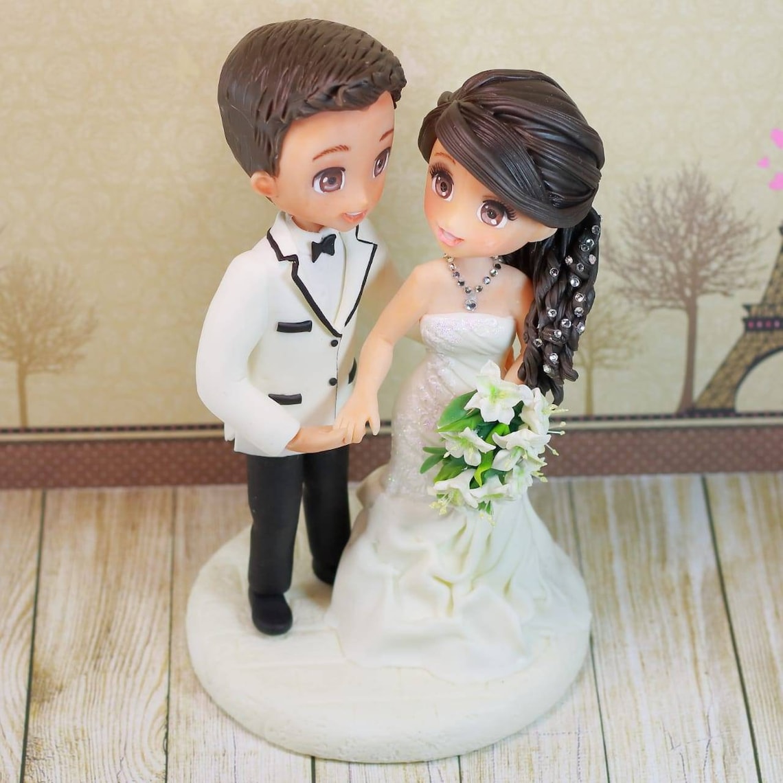 Wedding Cake Topper Bride and Groom Bride and Groom Cake - Etsy