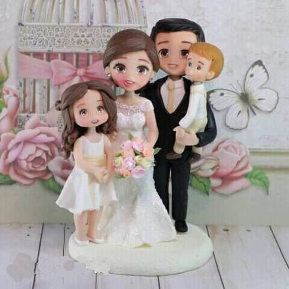 Family Wedding Cake Topper Wedding Cake Topper Bride and - Etsy