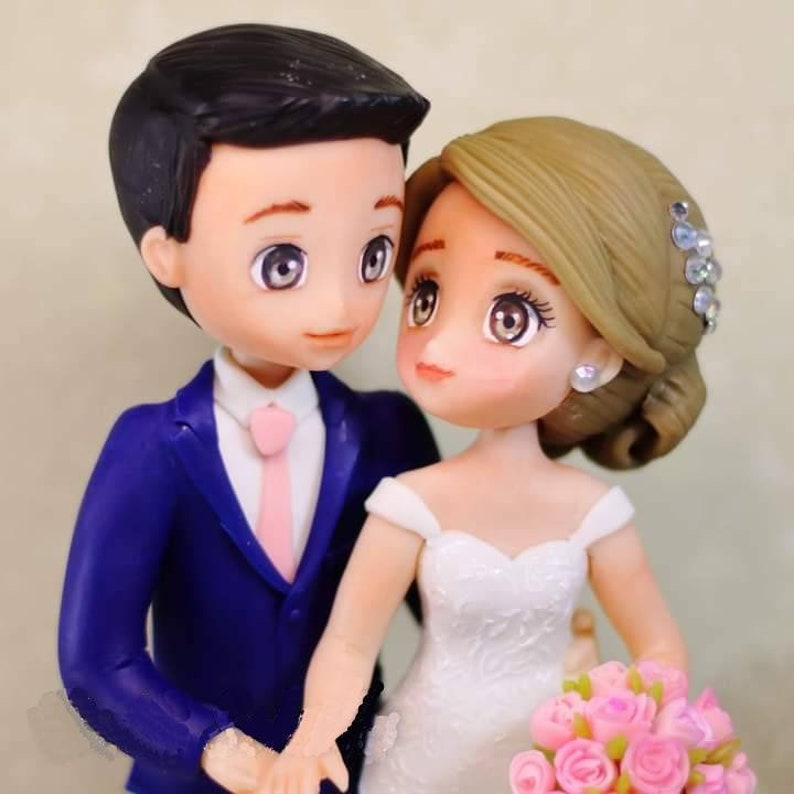 Romantic Wedding Cake Topper Wedding Cake Topper Bride and | Etsy