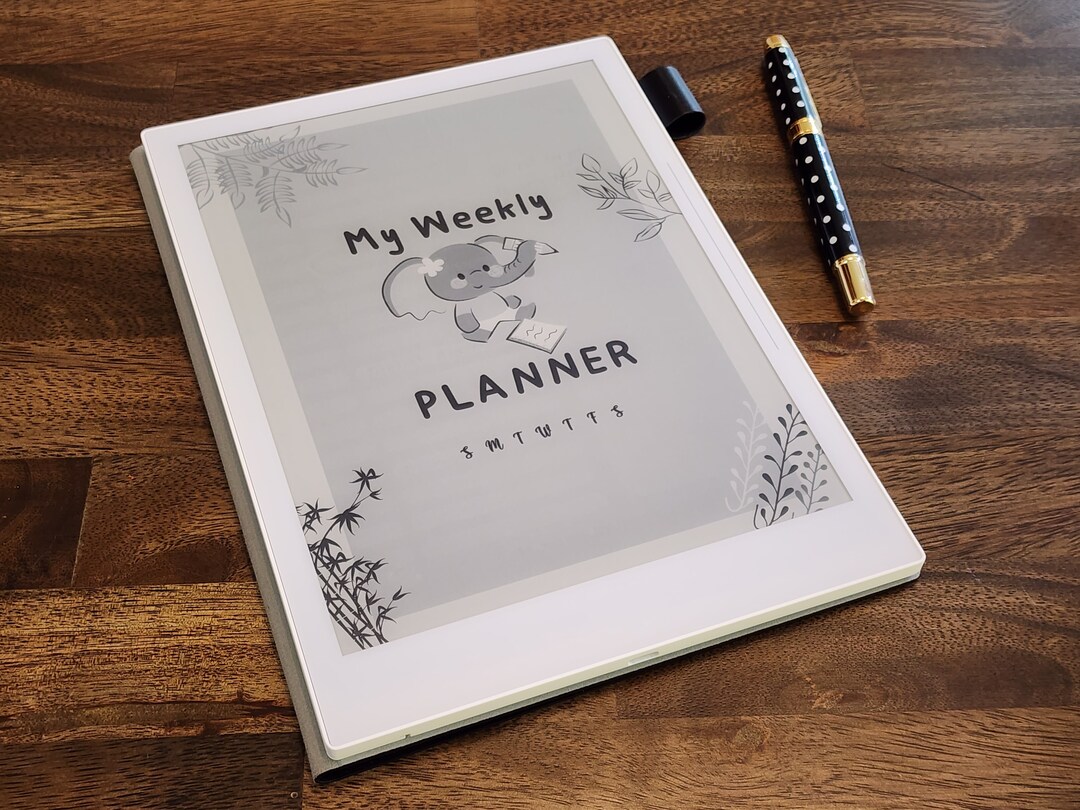 Cute Animal Weekly Planner | Supernote A5X, BOOX Tab Ultra C (PDF ...