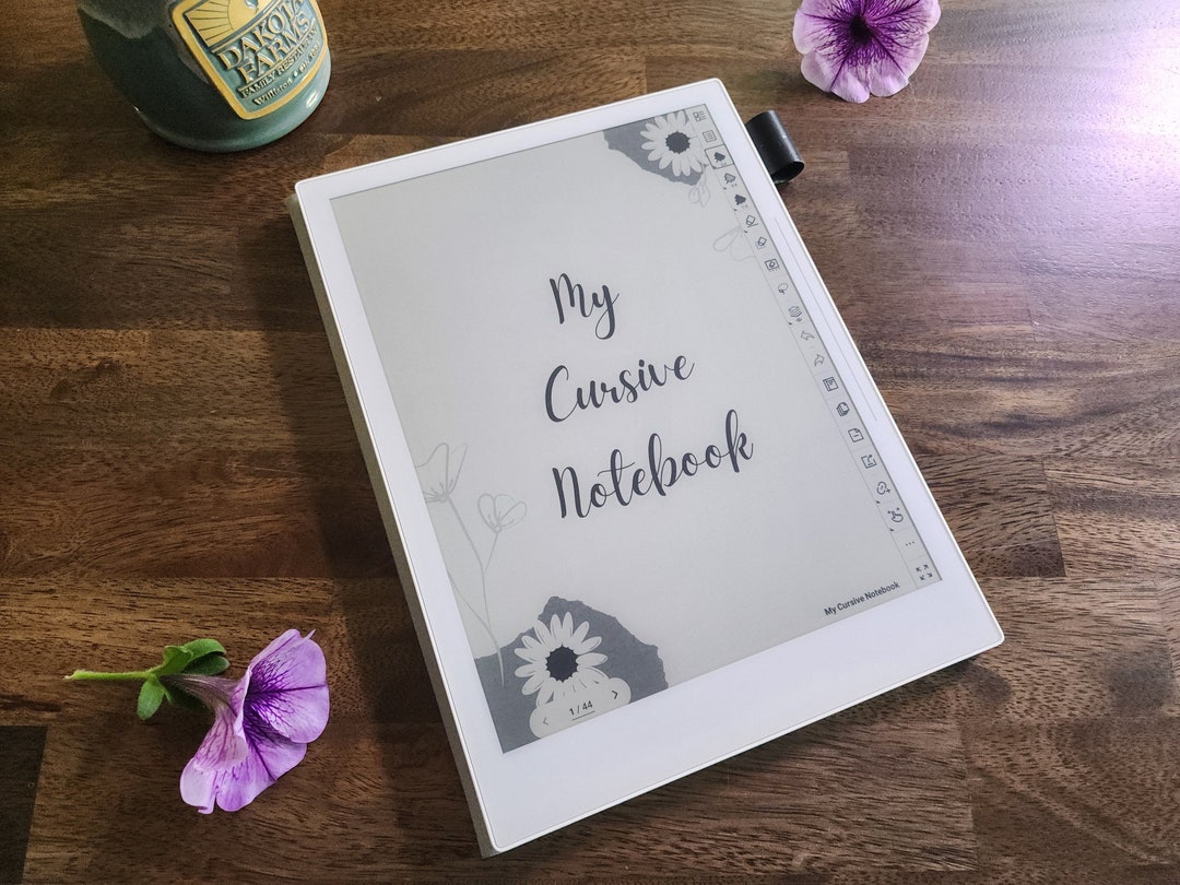 Cursive Notebook | Cursive Practice | Supernote A5X | Cursive Alphabet ...