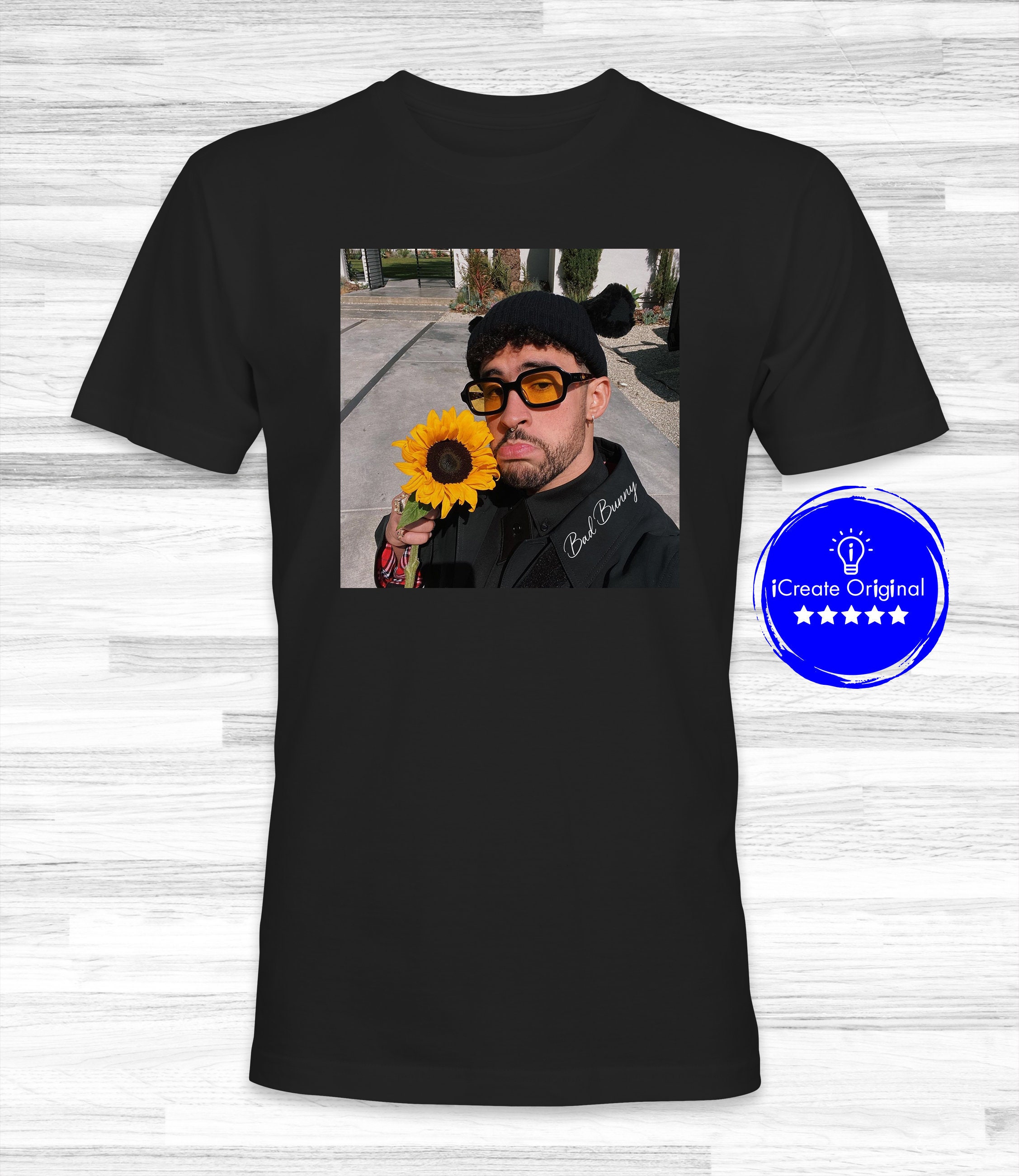 Bad Bunny Sun Flower, Bad Bunny Shirts, Bad Bunny Flower, YHLQMDLG, Bad ...