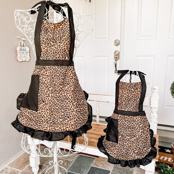 Leopard Apron - Etsy