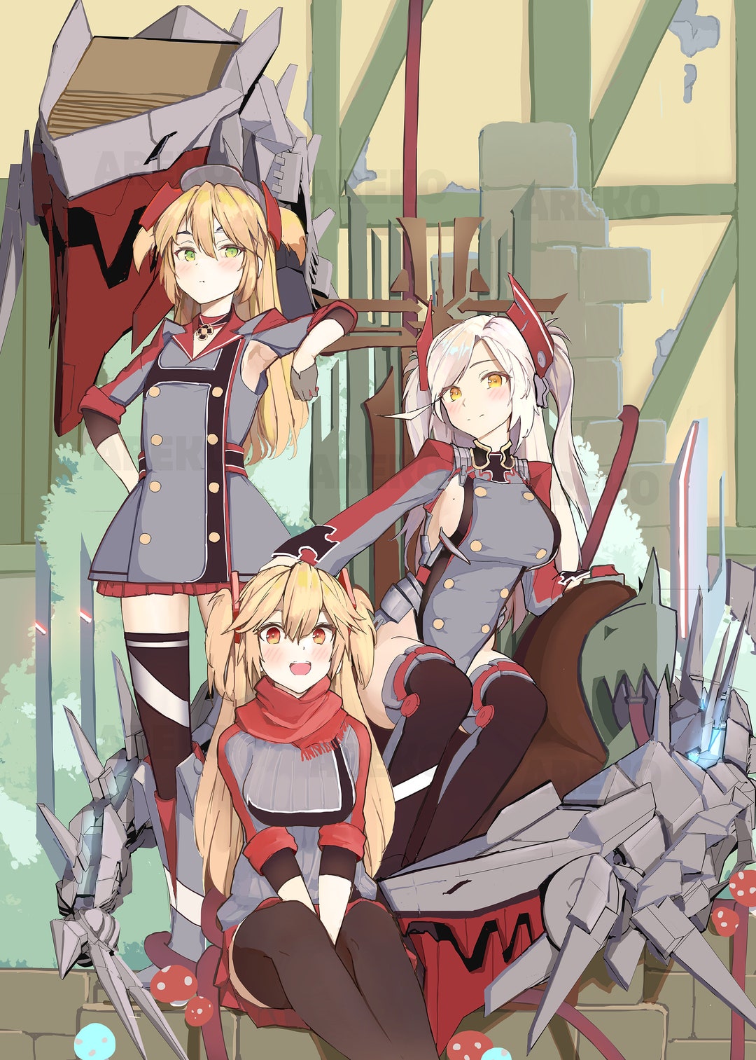 Azurlane Admiral Hipper Class (prinz Eugen, Admiral Hipper and Blücher ...