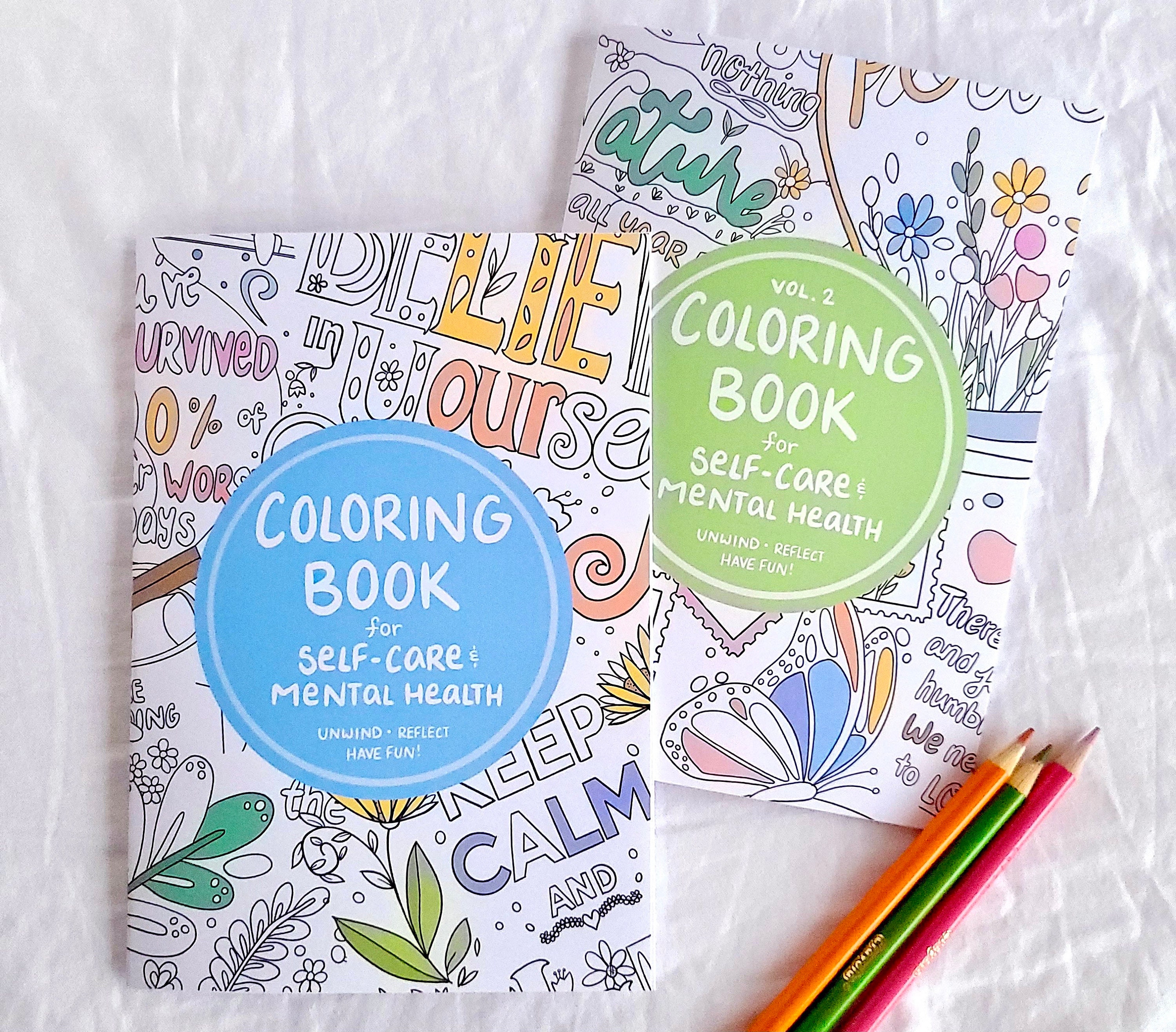 Coloring Book for Self Care and Mental Health Vol. 2 Self - Etsy