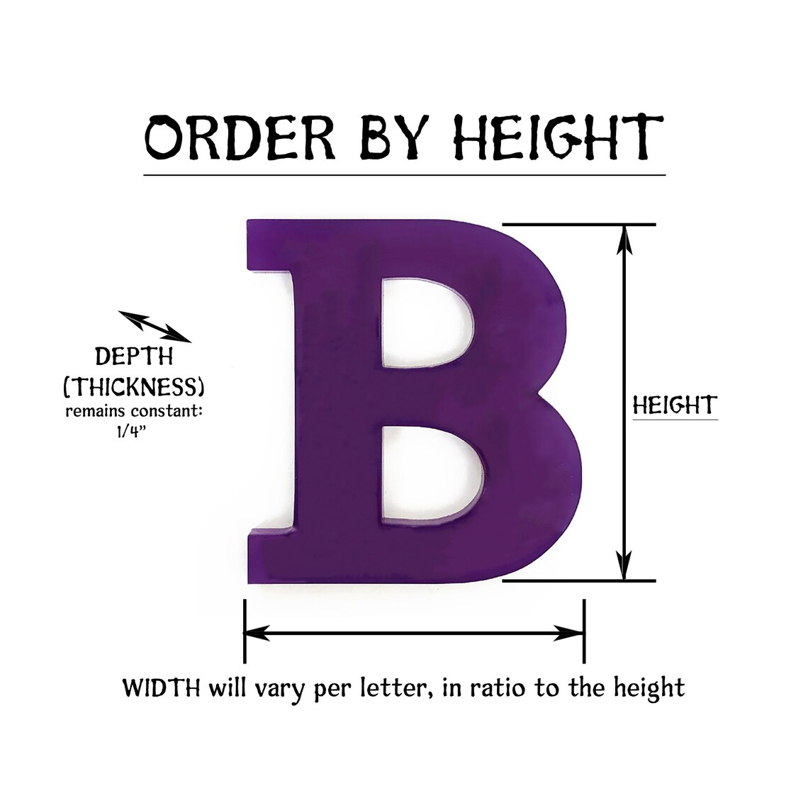 SINGLE LAYER English Laser Cut Letters and Numbers Custom | Etsy