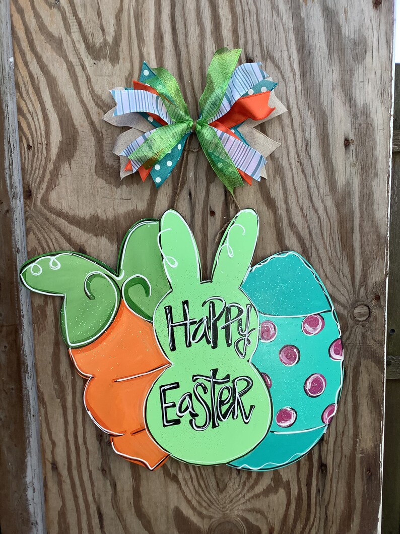Easter Door Hanger | Peep Door Hanger | Easter Decor | Easter ...