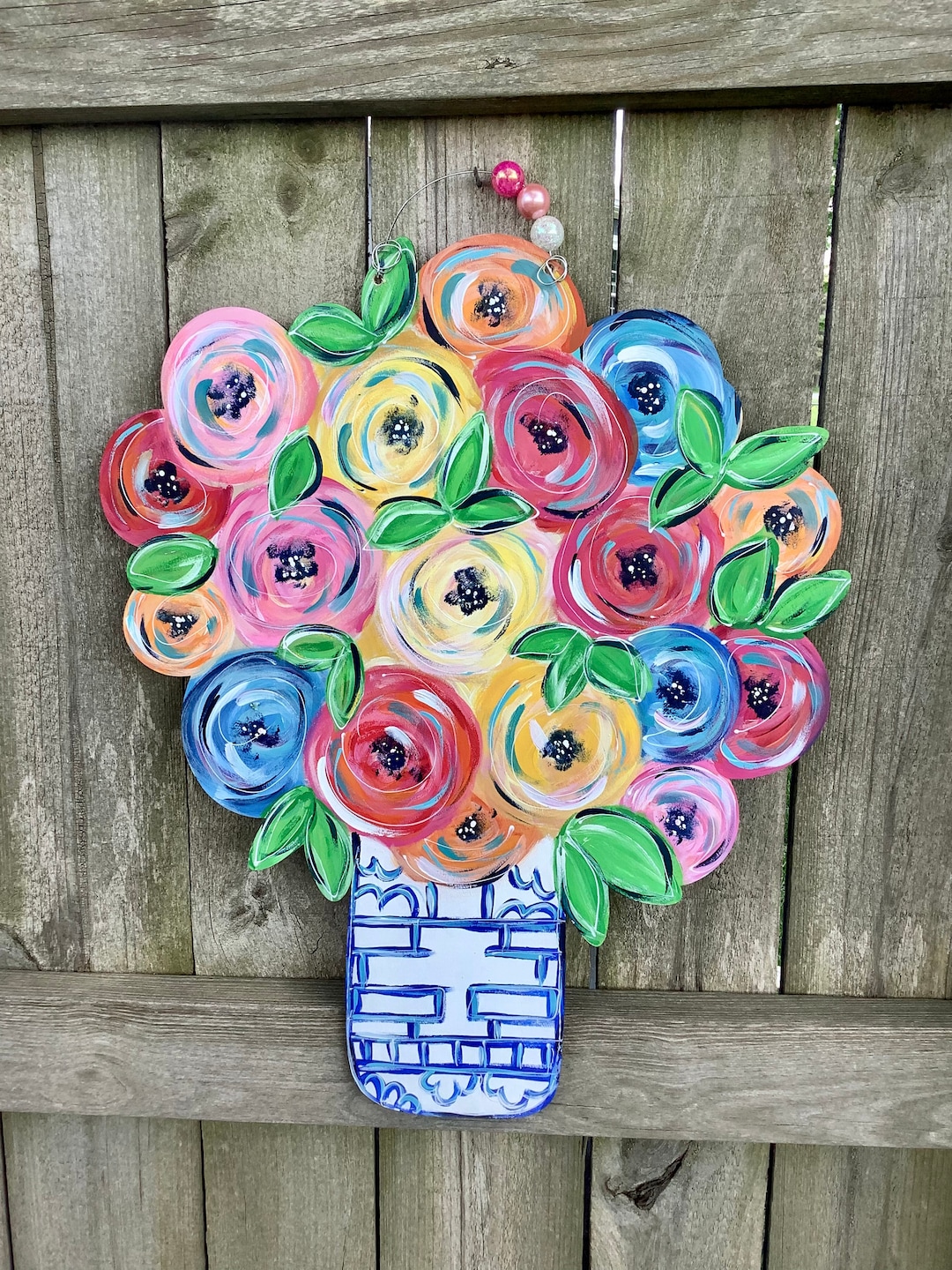 Spring Door Hanger - Summer Door Hanger - Spring Decor - Spring Door ...