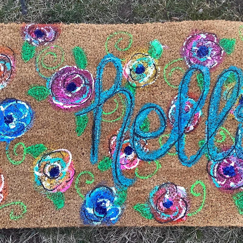 Painted Door Mats - Etsy
