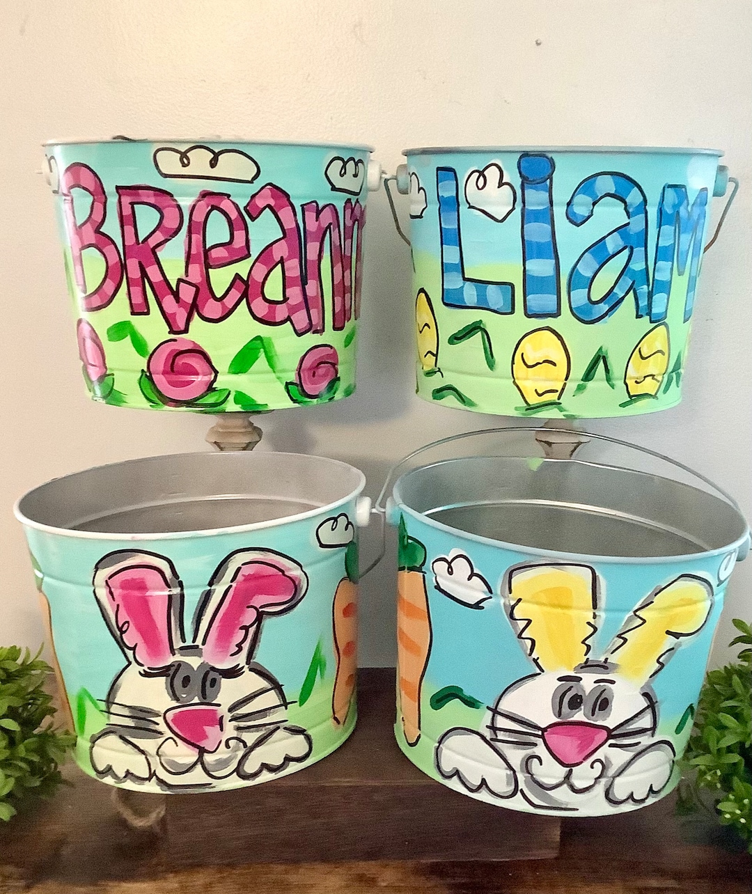 Personalized Easter Basket | Easter Pail | Easter Egg Basket | Easter ...