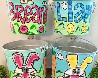 Personalized Easter Basket | Easter Pail | Easter Egg Basket | Easter ...