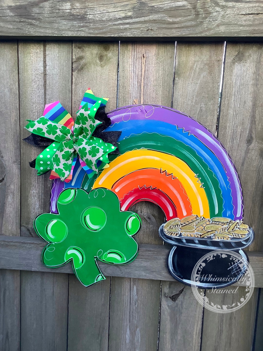 St Patricks Day Door Hanger Irish T Leprechaun Shamrock Door Hanger