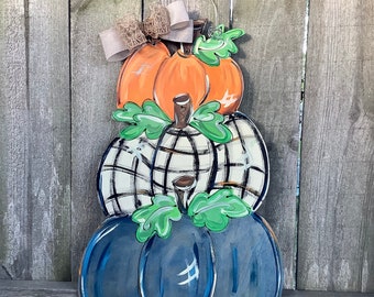 Happy Fall With Vines & Side Pumpkin. - Etsy