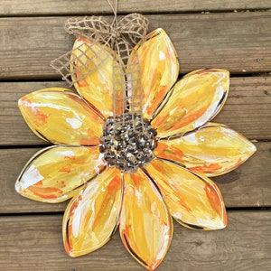 Sunflower Door Hanger | Sunflower | Spring Door Hanger | Flower | Door ...
