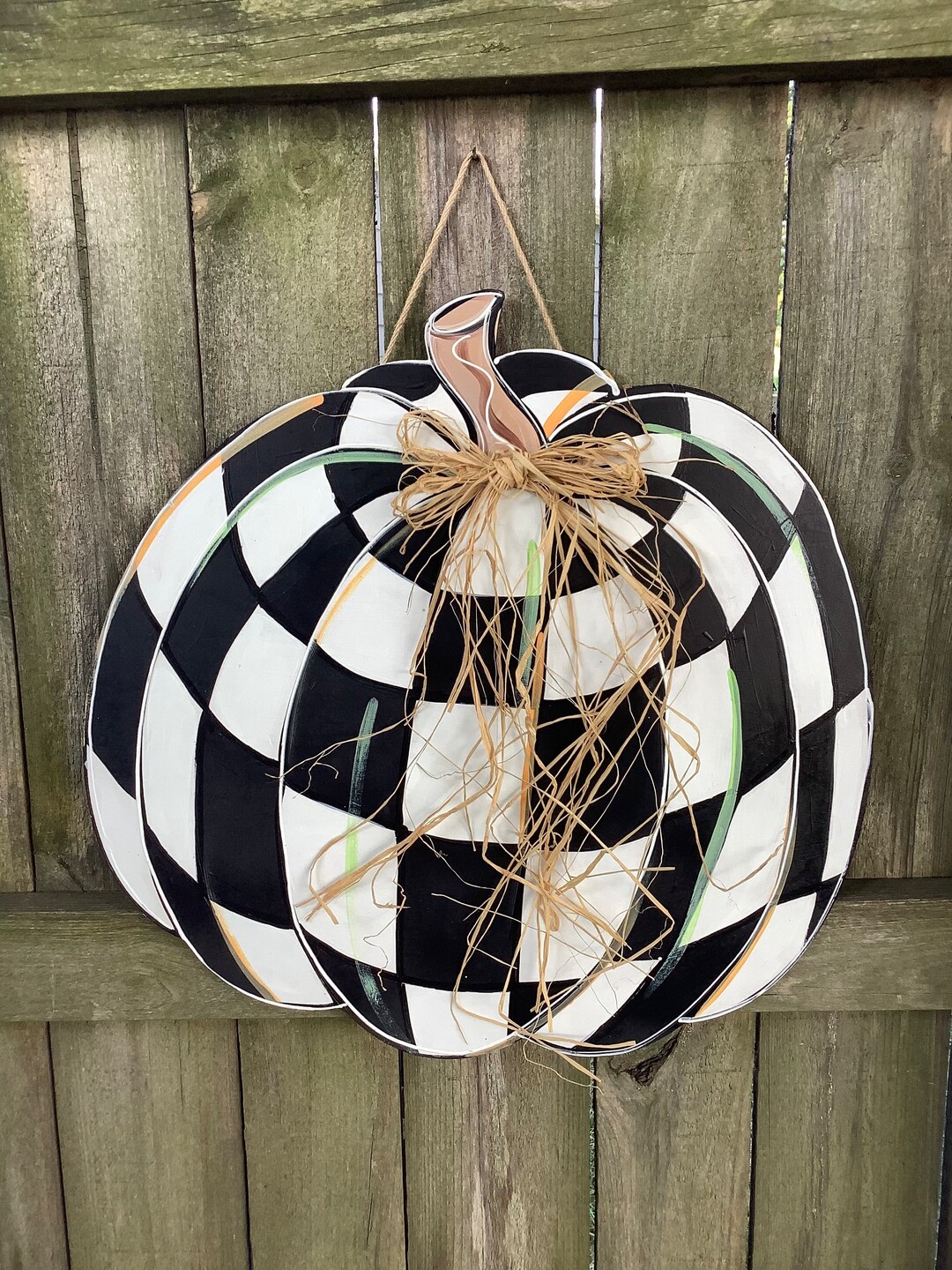 Fall Wooden Door Hanger | Pumpkin Stacked Door Hanger | Fall Decor ...