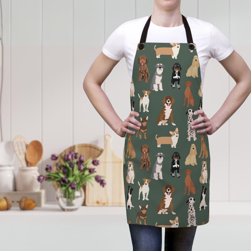 Green Dog Apron - Etsy