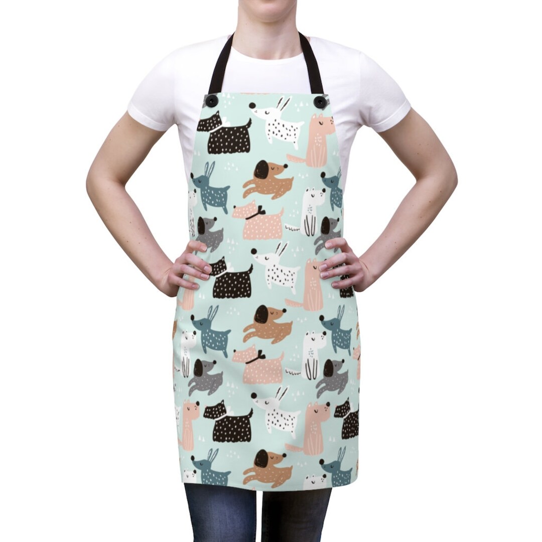 Dog Apron Baking Apron Kitchen Apron Cute Dog Apron Apron - Etsy