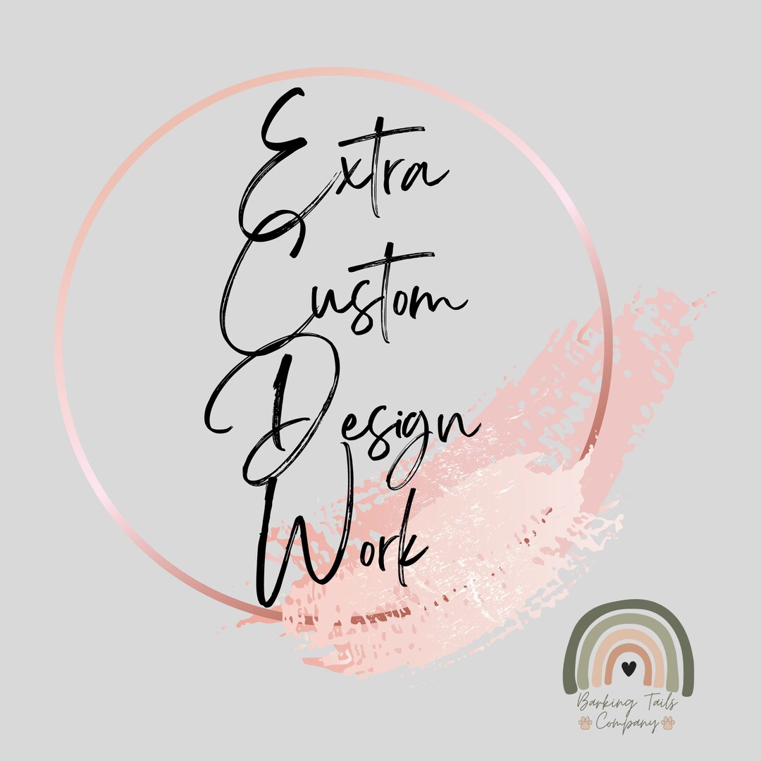 Custom Work Charge - Etsy