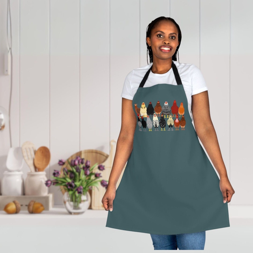 Chicken Apron, Farm Life Apron , Thanksgiving Apron, Baking Apron, Chef ...