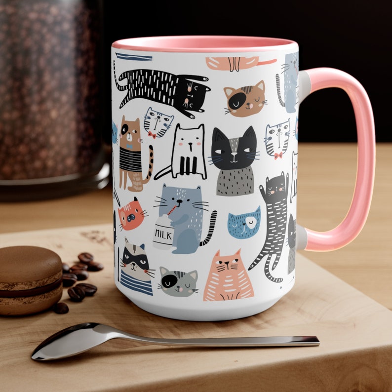 Cat Mug Cute Cat Mug Cat Lover Gift Crazy Cat Lady Cat - Etsy