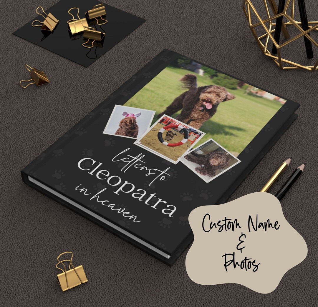 Custom Photo Dog Journal, Dog Memorial Journal, Dog Loss Gift, Pet ...