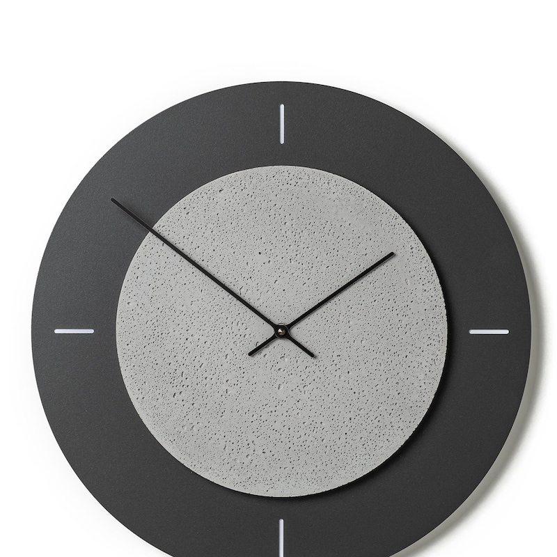 Concrete Clock - Etsy