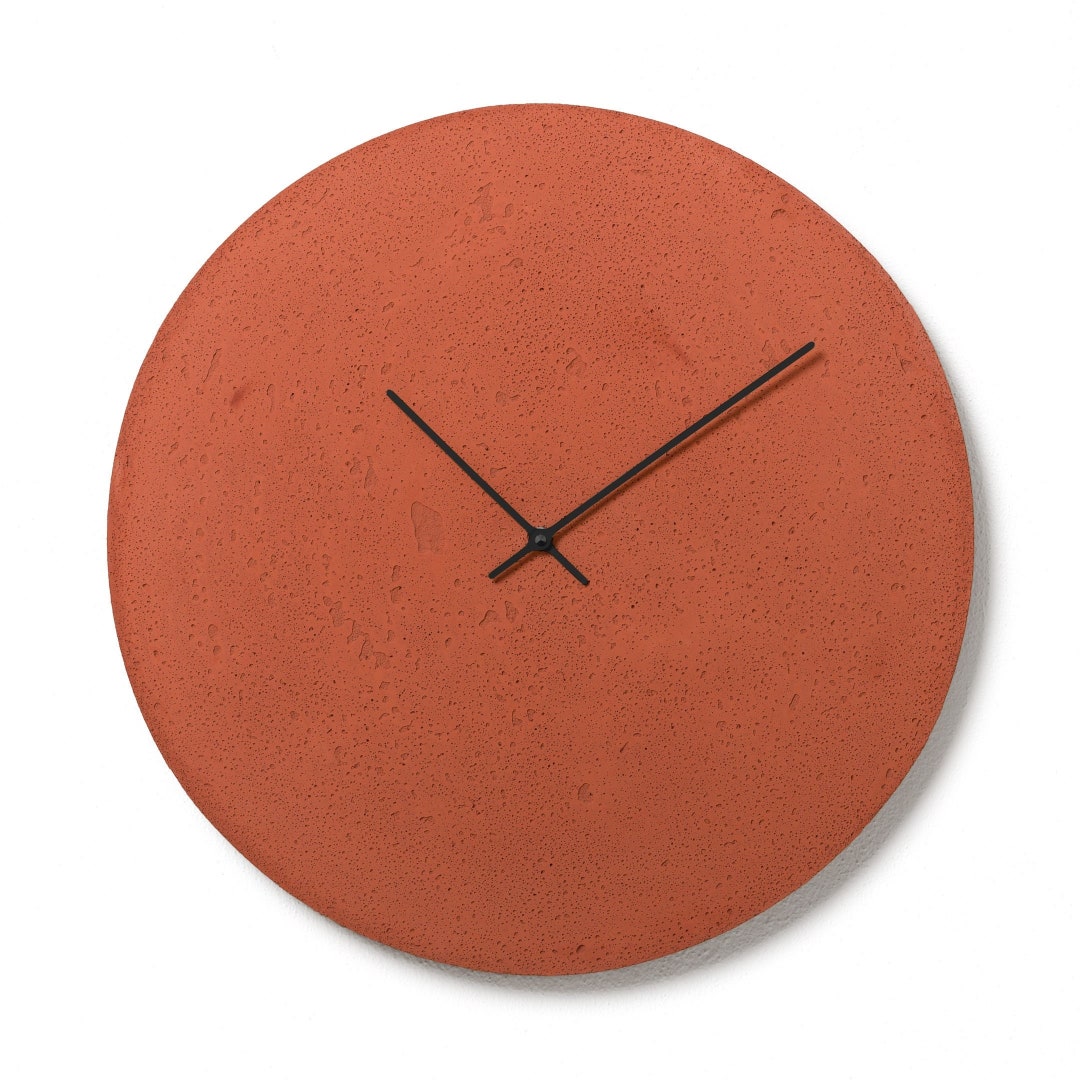 Concrete Wall Clock 19,3"/49 Cm - Clockies CL500612 - Large Round Clock ...