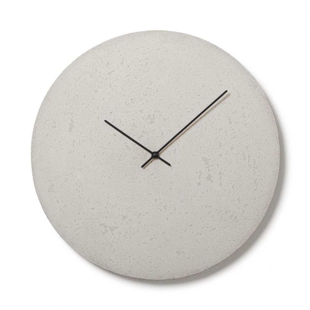 Concrete Wall Clock 19,3"/49 Cm - Clockies CL500412 - Large Round Clock ...