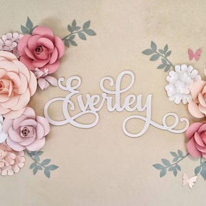 Peach, Coral, Blush and White Paper Flowers With Sage Leaves,flower ...