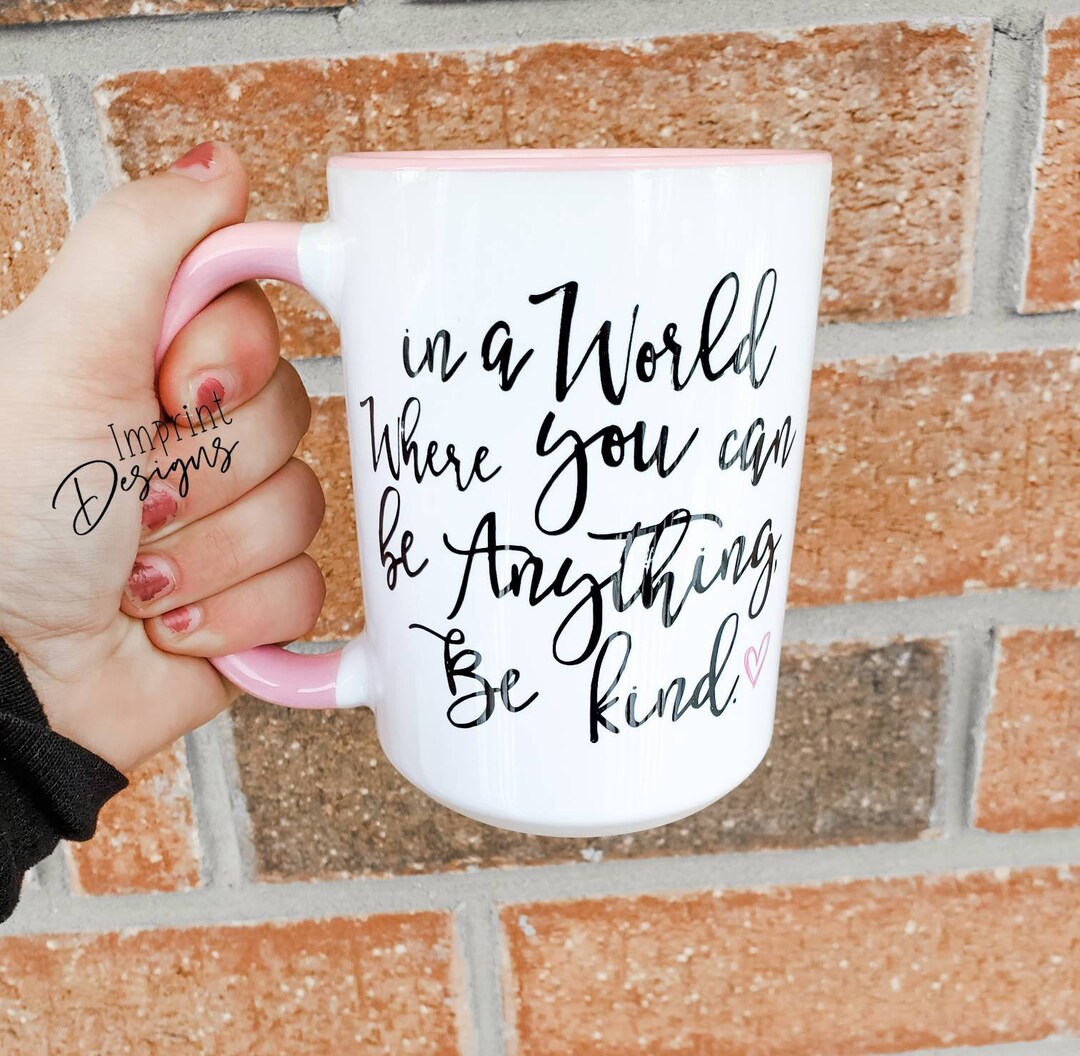 Be Kind Ceramic Coffee Mug - 15oz, Dishwasher Safe - Etsy