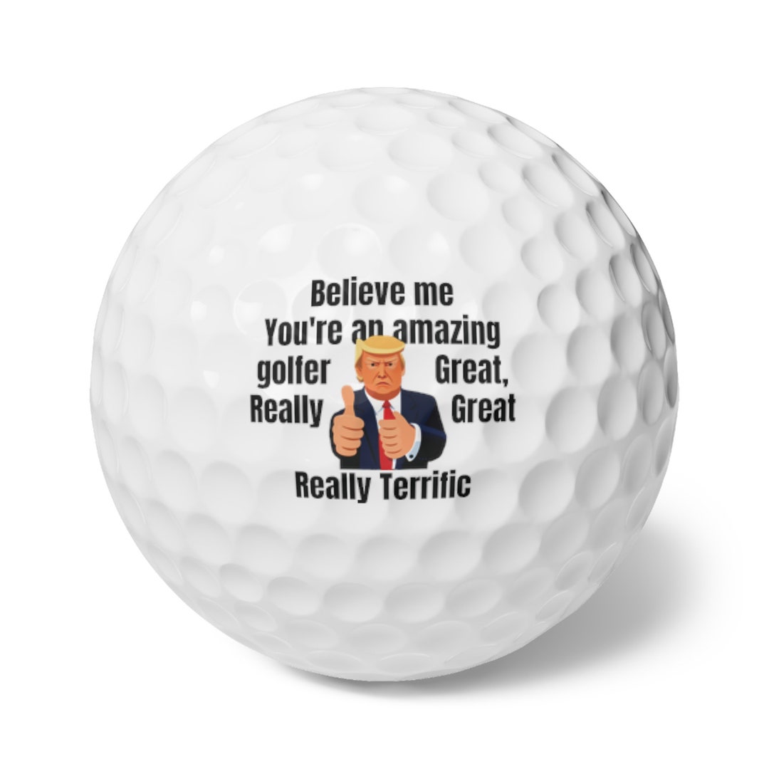 Trump Golf Balls, 6pcs, Trump Gag Gift, Trump Gift, Trump Funny, MAGA ...