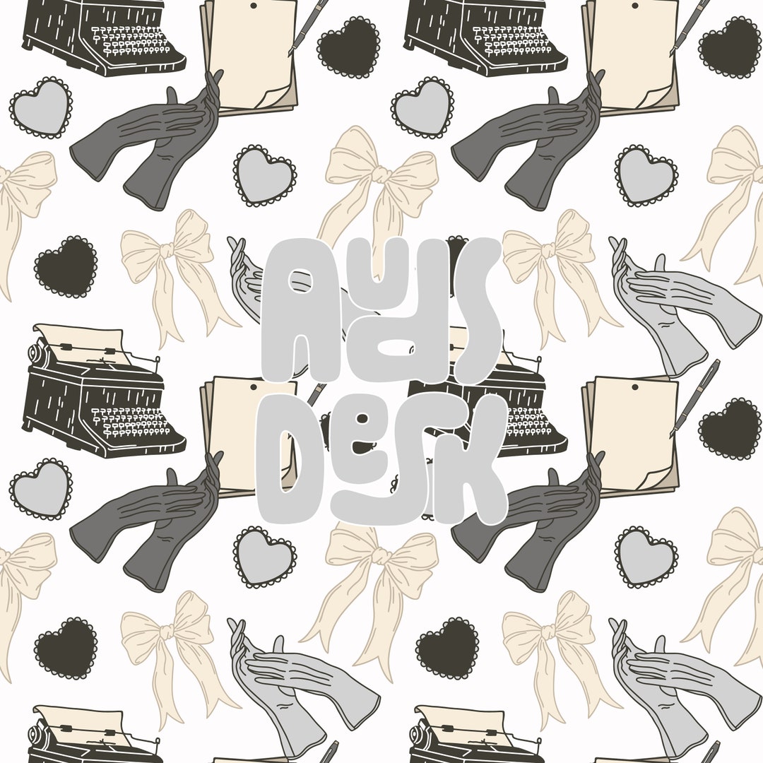 TTPD Inspired Seamless Pattern, Tortured Poet Taylor Repeating Pattern ...