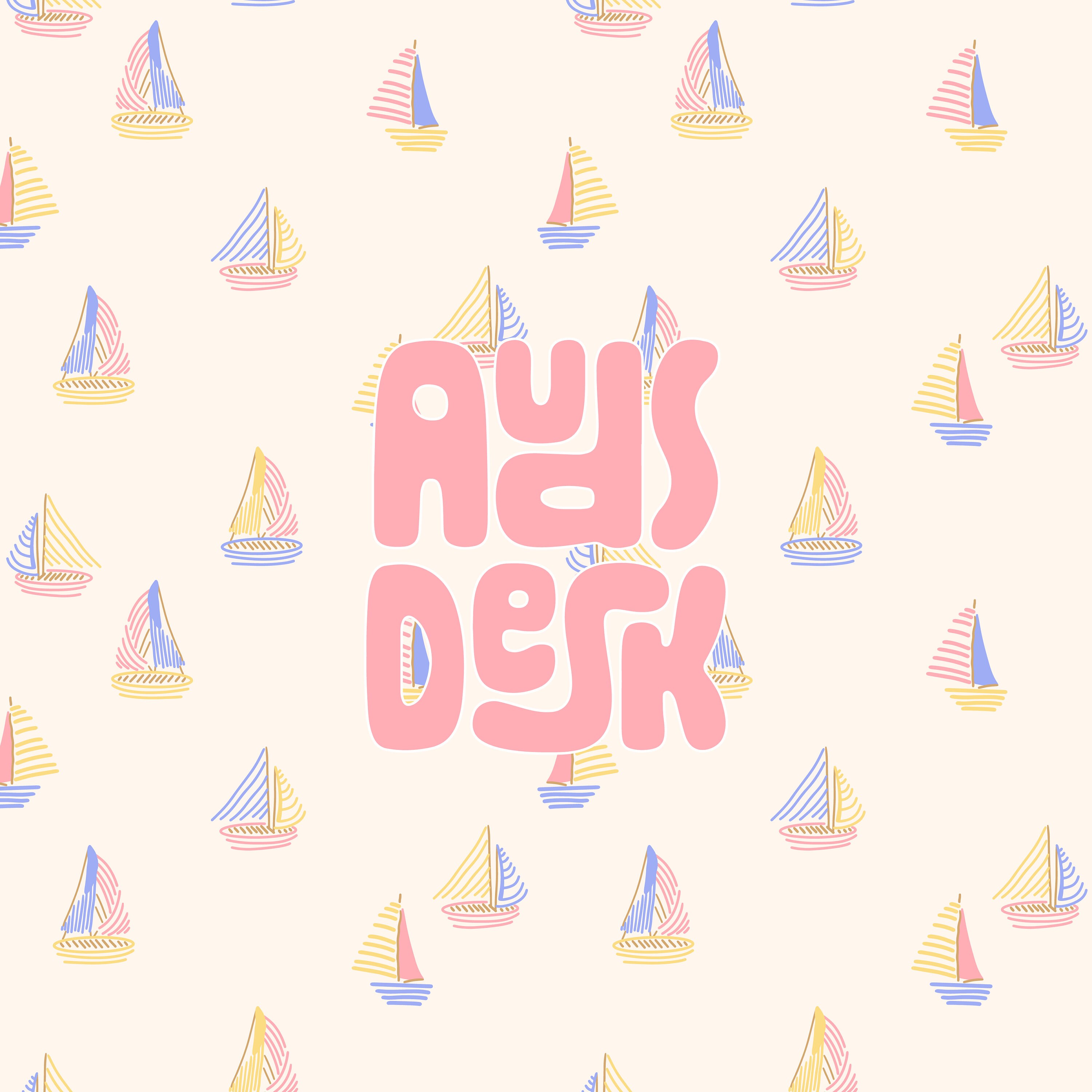 Preppy Coastal Sail Boat Seamless Pattern, Simple Hand Drawn Boat ...