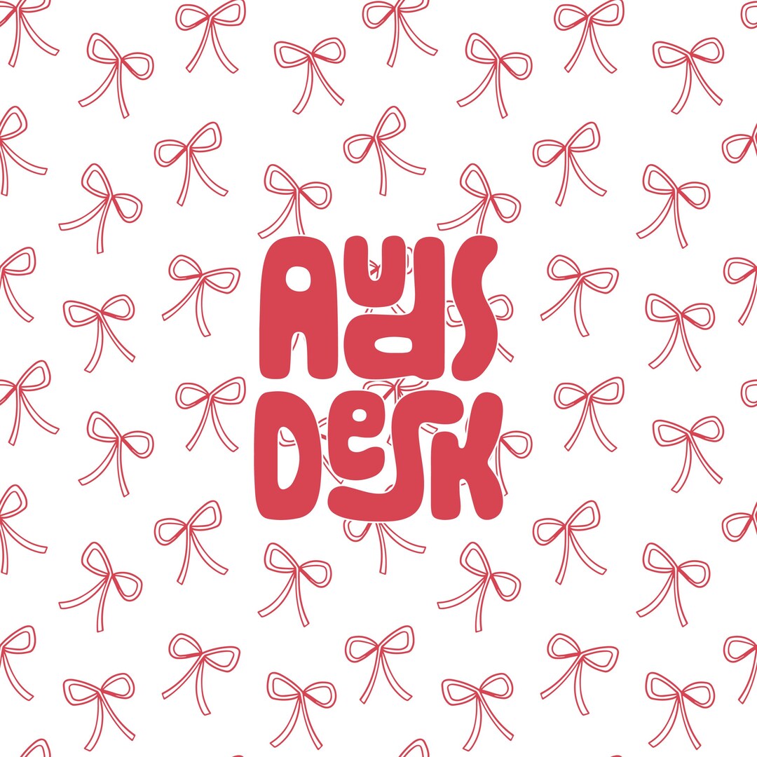 Simple Red and White Bow Repeating Pattern, Sweet Minimal Seamless Bow ...