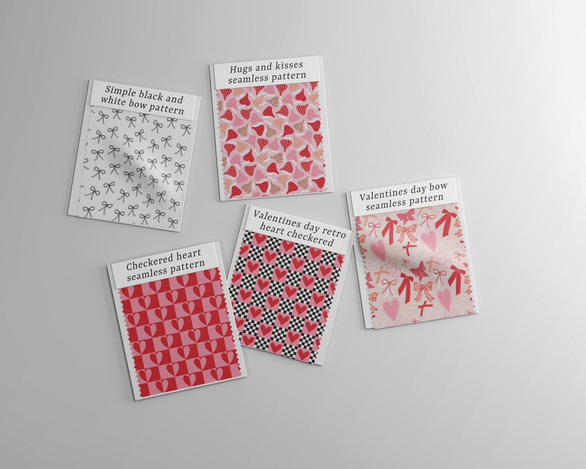 Checkered Heart Seamless Pattern, Geometric Repeating Heart Fabric File ...