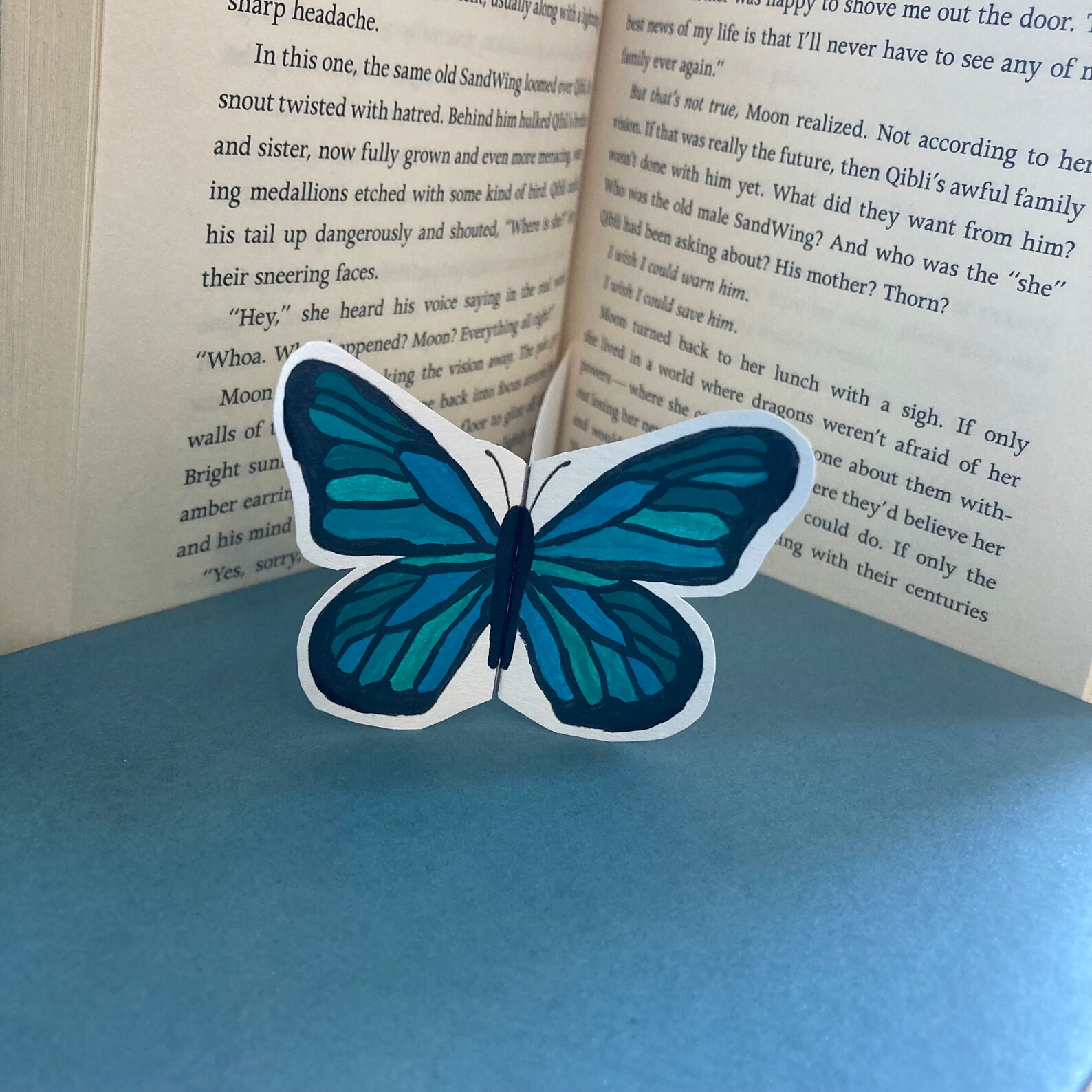 3D Printable Butterfly Bookmark, Hand Painted, Coloring Page for Kids ...