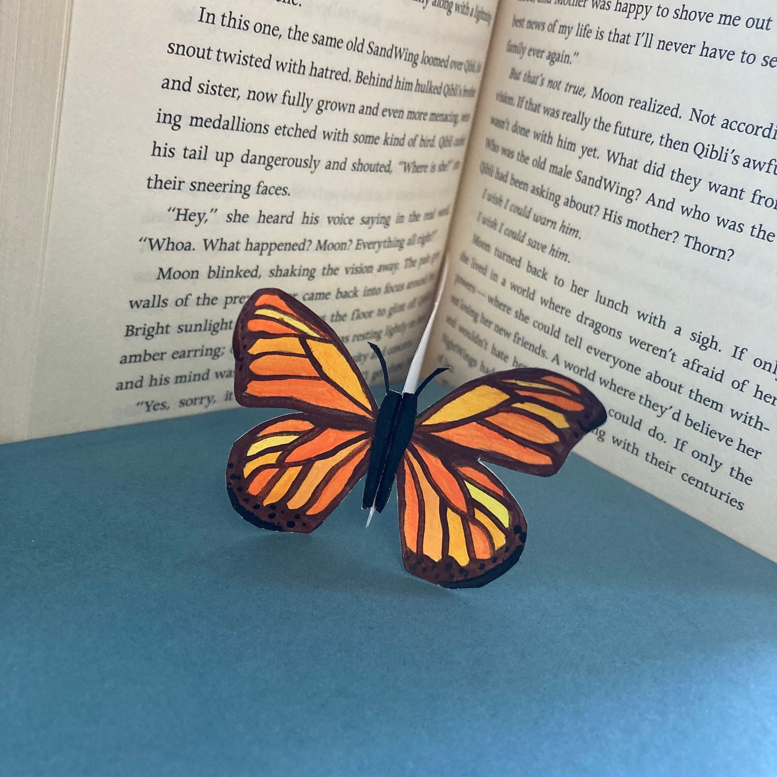3D Printable Butterfly Bookmark, Hand Painted, Coloring Page for Kids ...