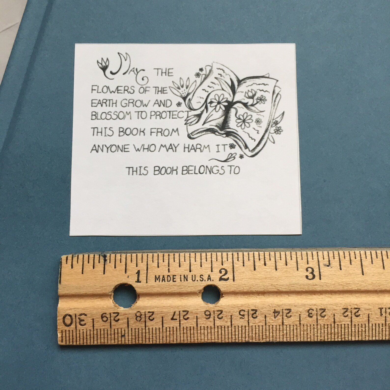 Cottagecore Flower Bookplates, This Book Belongs To: Book Stickers ...