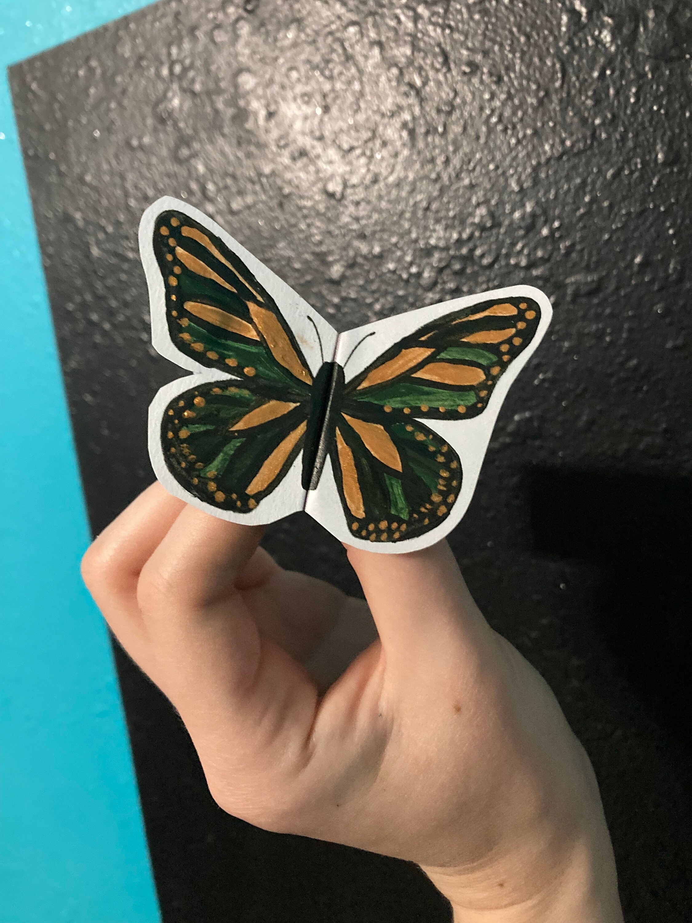 3D Printable Butterfly Bookmark, Hand Painted, Coloring Page for Kids ...