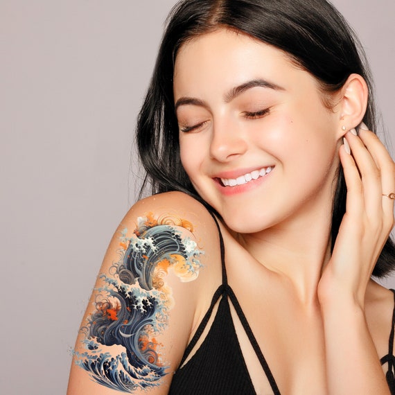 Water Waves Tattoos Designs